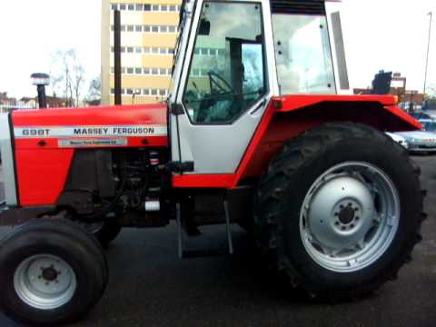 Massey Ferguson MF 698T tractor - YouTube