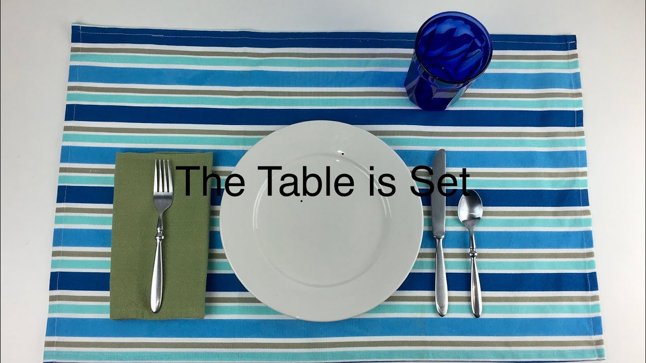 The Table is Set: Basic - YouTube