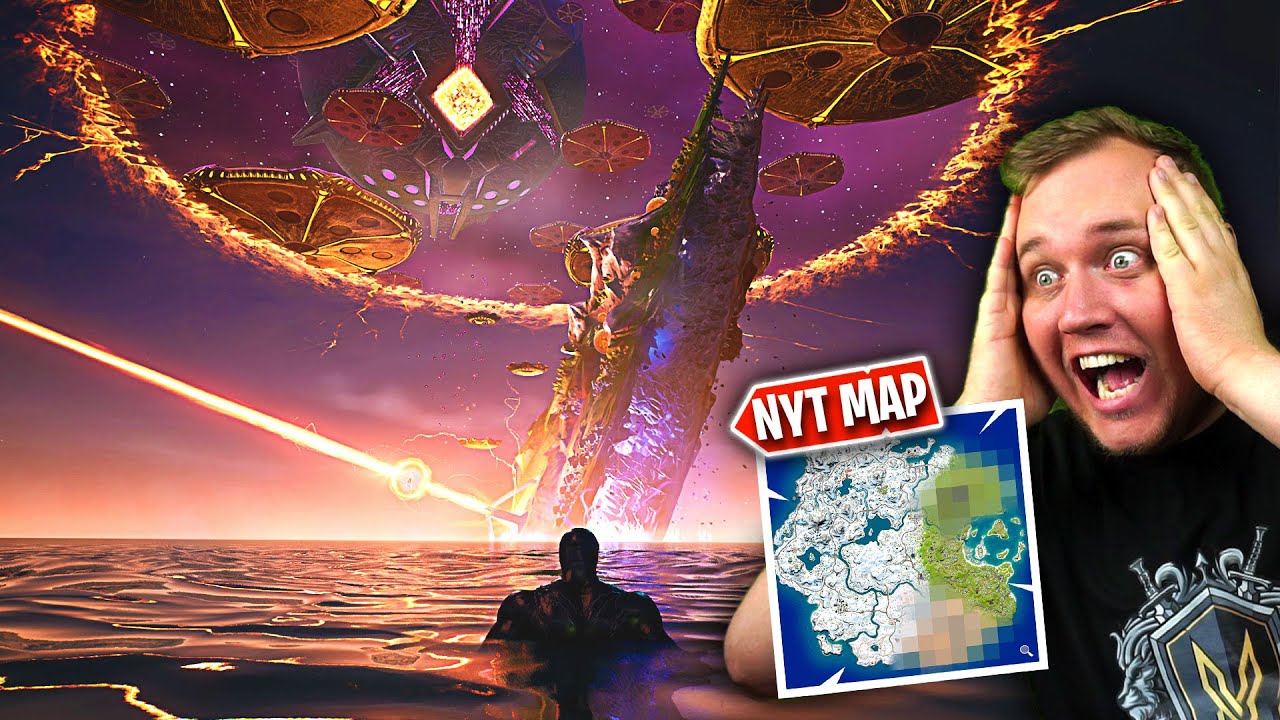 Reagerer på *CHAPTER 2 END EVENT* MAP FLIPPED i Fortnite - YouTube