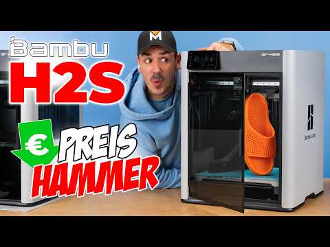 Bambulab H2S | HIGHTECH 3D Drucker jetzt GÜNSTIGER! (H2D Vergleich)