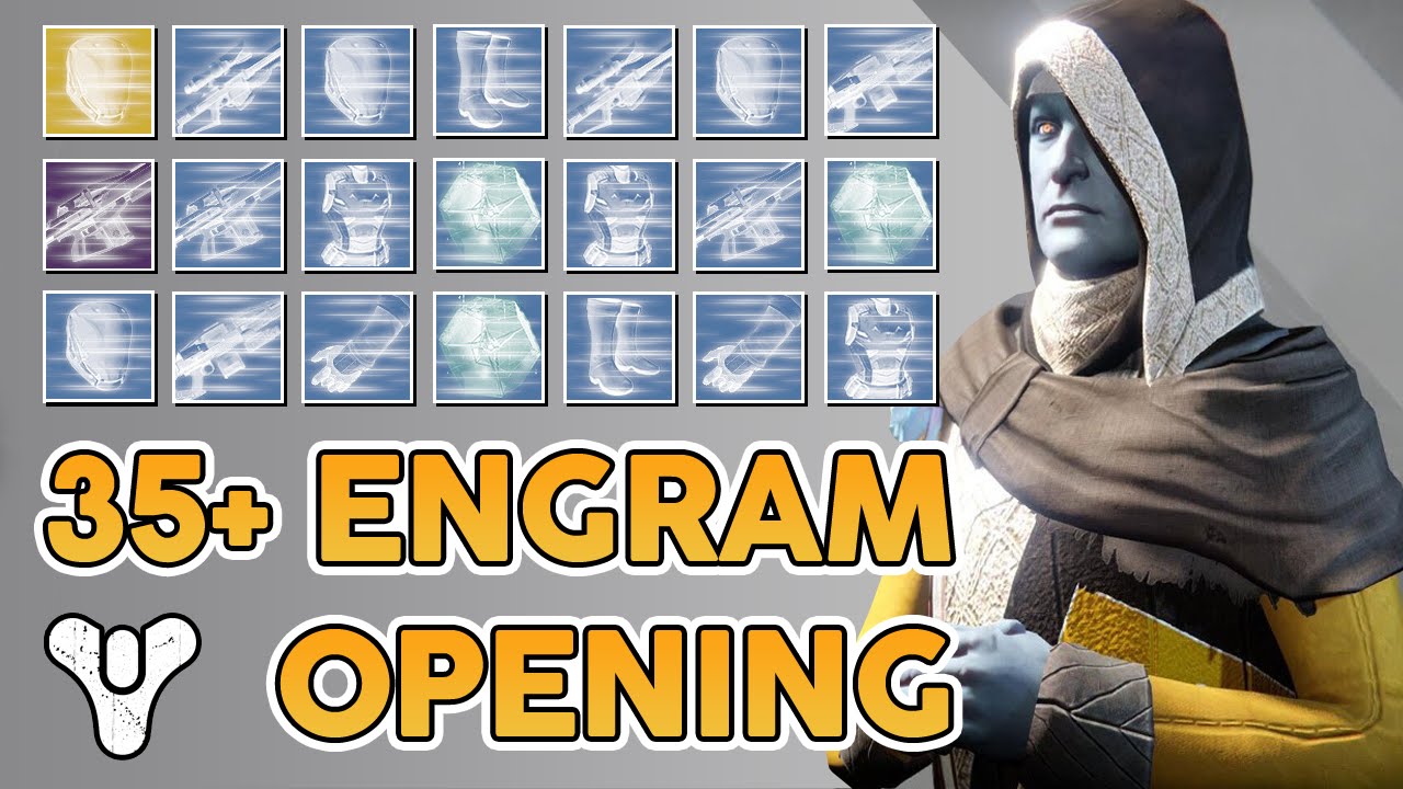 Destiny 35+ ENGRAMS OPENING Destiny Exotic Engram Decoded! (Destiny ...