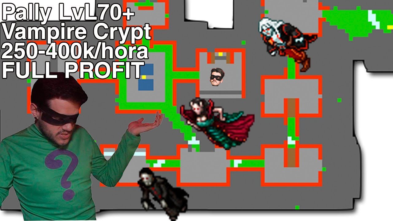Tibia - Pally lvl 70+ 250k/h+, FULL PROFIT - VAMPIRE CRYPT EDRON LAST ...