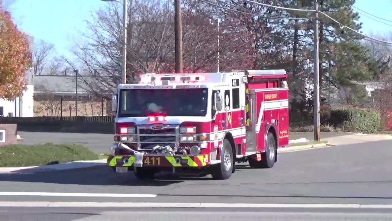 Fairfax County Rescue Squad 411, Engine 411, Reserve Truck 411 ...