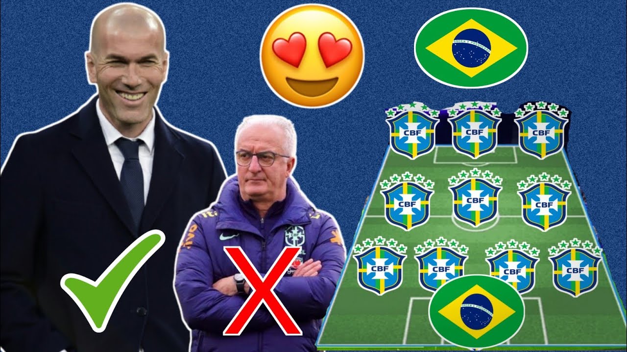 Brazil New Manager Zinedine Zidane 🇧🇷😱 Sacked Dorival Junior Zidane ...