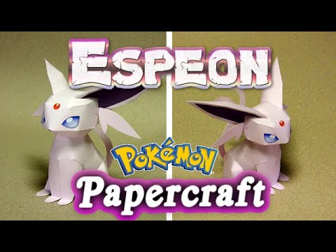 EASY PAPERCRAFT ESPEON - POKEMON - ANAK ES DE - ORIGAMI - YouTube