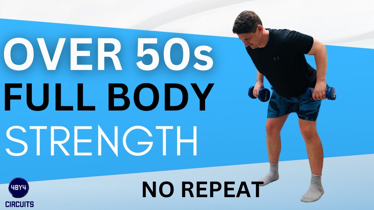 Over 50s, 20 Minute No Repeat Intermediate Full Body Strength Training ...