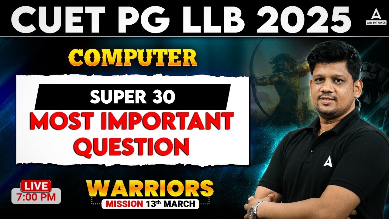 Computer Most Important Question for CUET PG LLB | Computer Class CUET ...