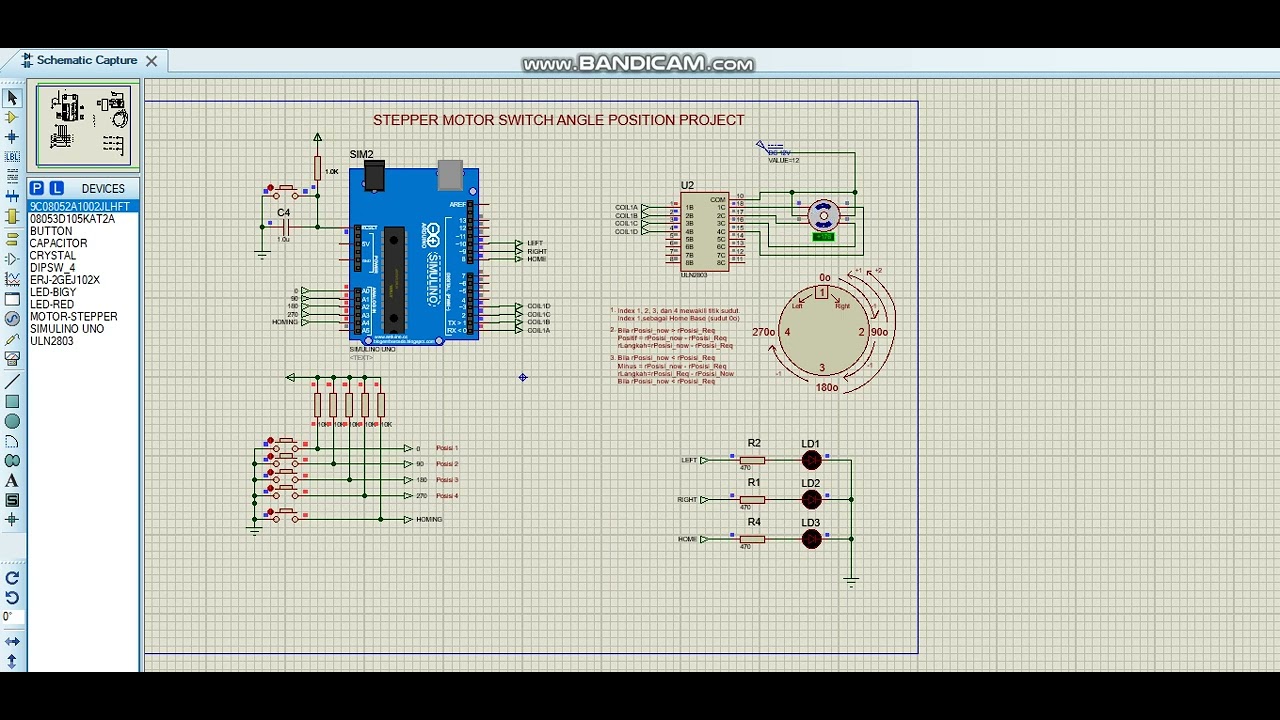 Stepper Motor Using Proteus & Assambly code - YouTube