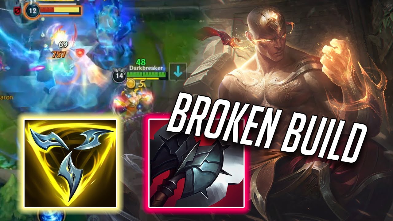 WILD RIFT LEE SIN NEW BROKEN BUILD TRINITY + BLACK CLEAVER NEW META ...