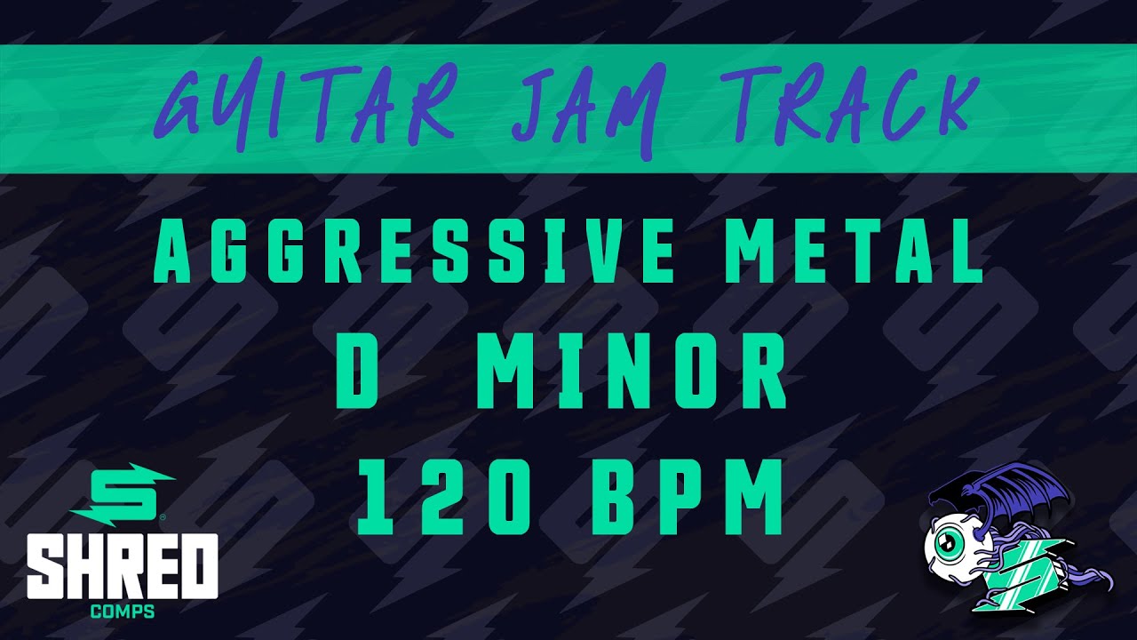 Aggressive Metal Guitar Backing Track - Key D Min - 120BPM - YouTube