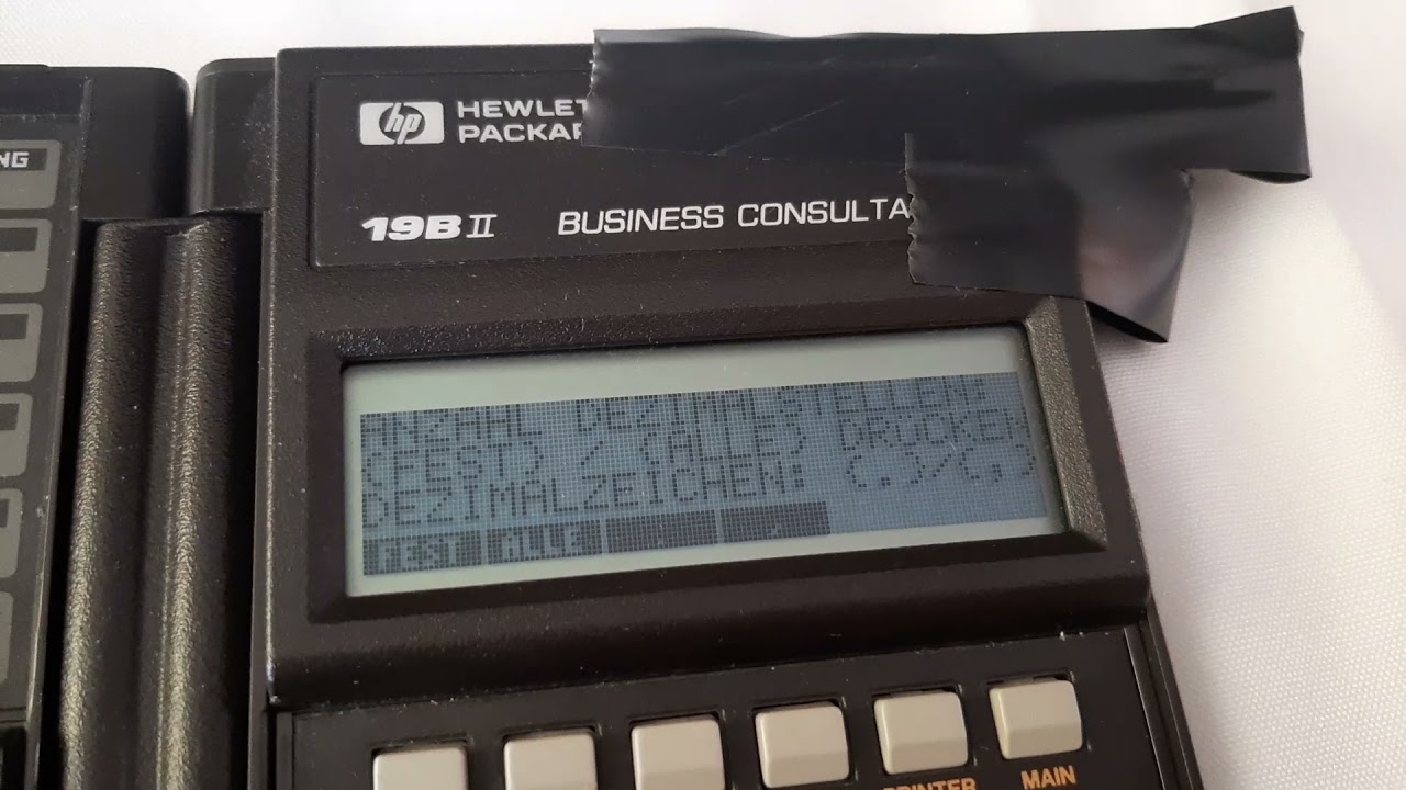 hp 19B Il business consultant,hewlet packard 19BIl,funciona. - YouTube