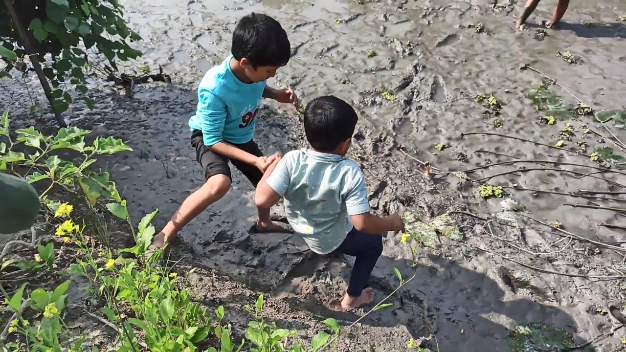 Slide in mud!! - YouTube