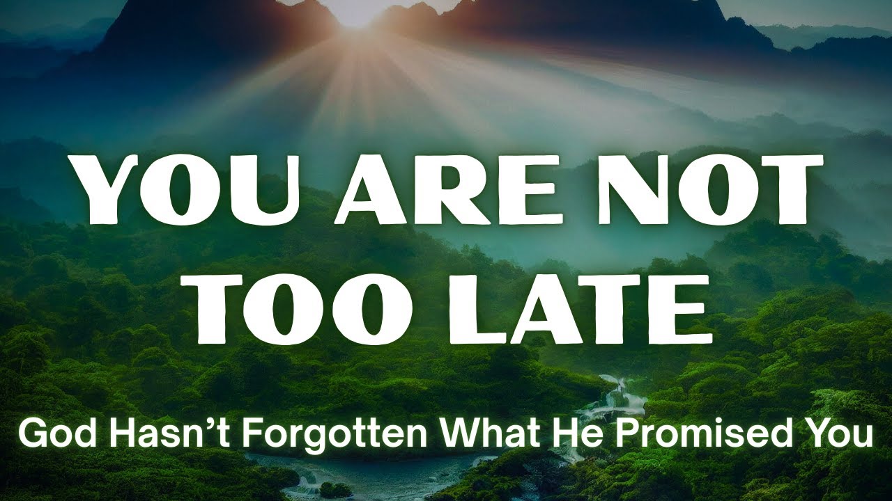 YOU’RE NOT TOO LATE | God Hasn’t Forgotten What He Promised You ...