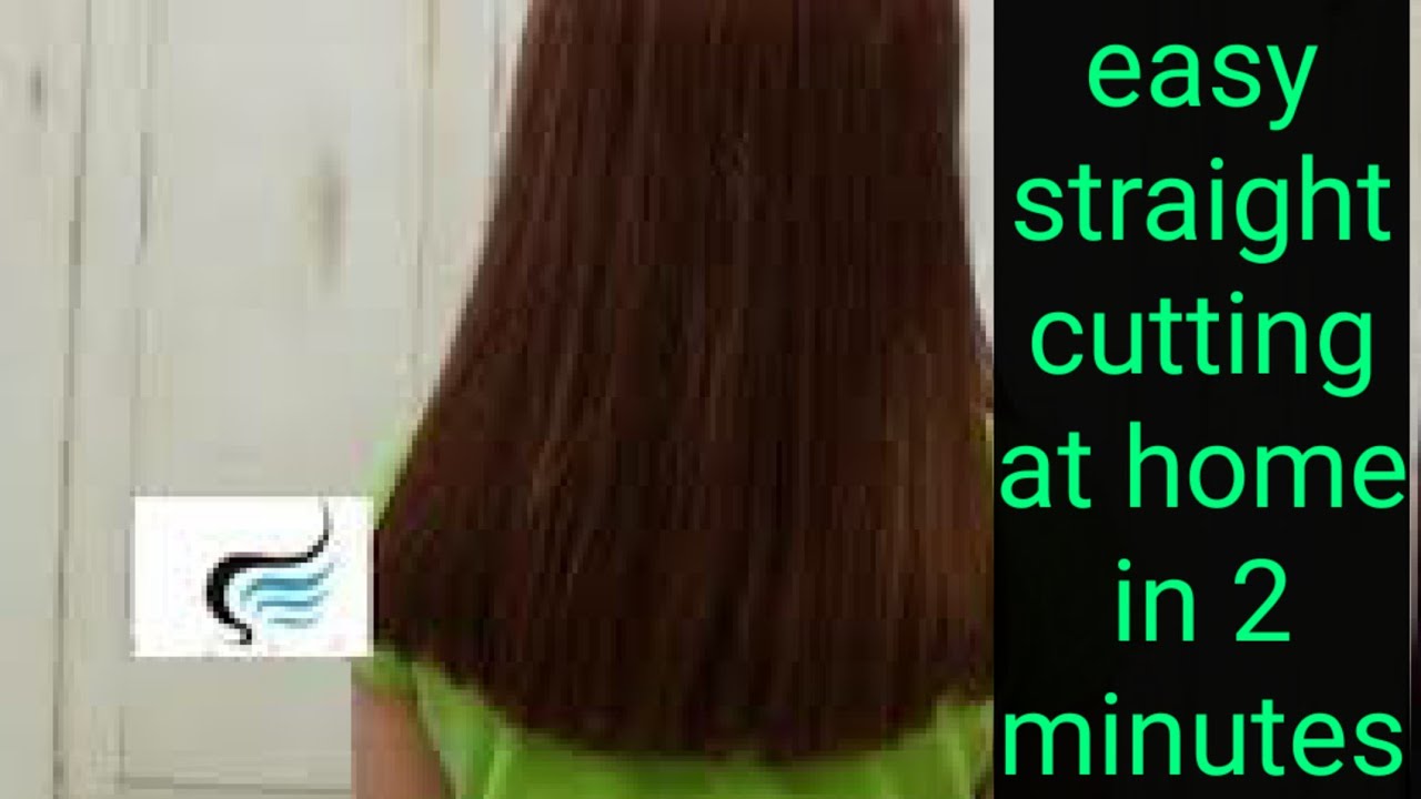 How to cut straight cutting at home/ straight cutting/ straight cutting ...
