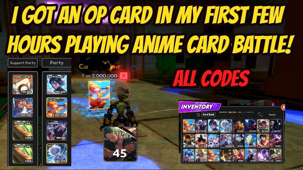 I Played Anime Battle Card for the first ttime and Got an OP Card ...