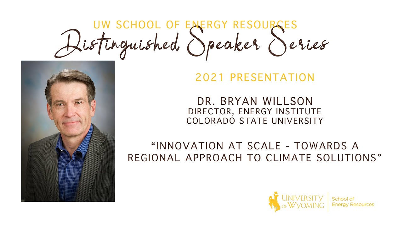2021 Distinguished Speaker Series Dr. Bryan Willson - YouTube