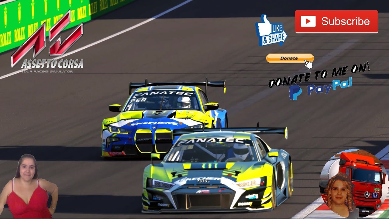 Assetto Corsa AUDI R8 LMS Evo II 2022 vs BMW M4 GT3 2023 WRT Racing ...