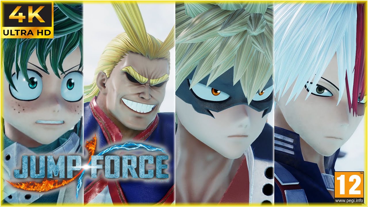 Jump Force! All My Hero Academia Character (Eng Dub) 4k 60fps - YouTube