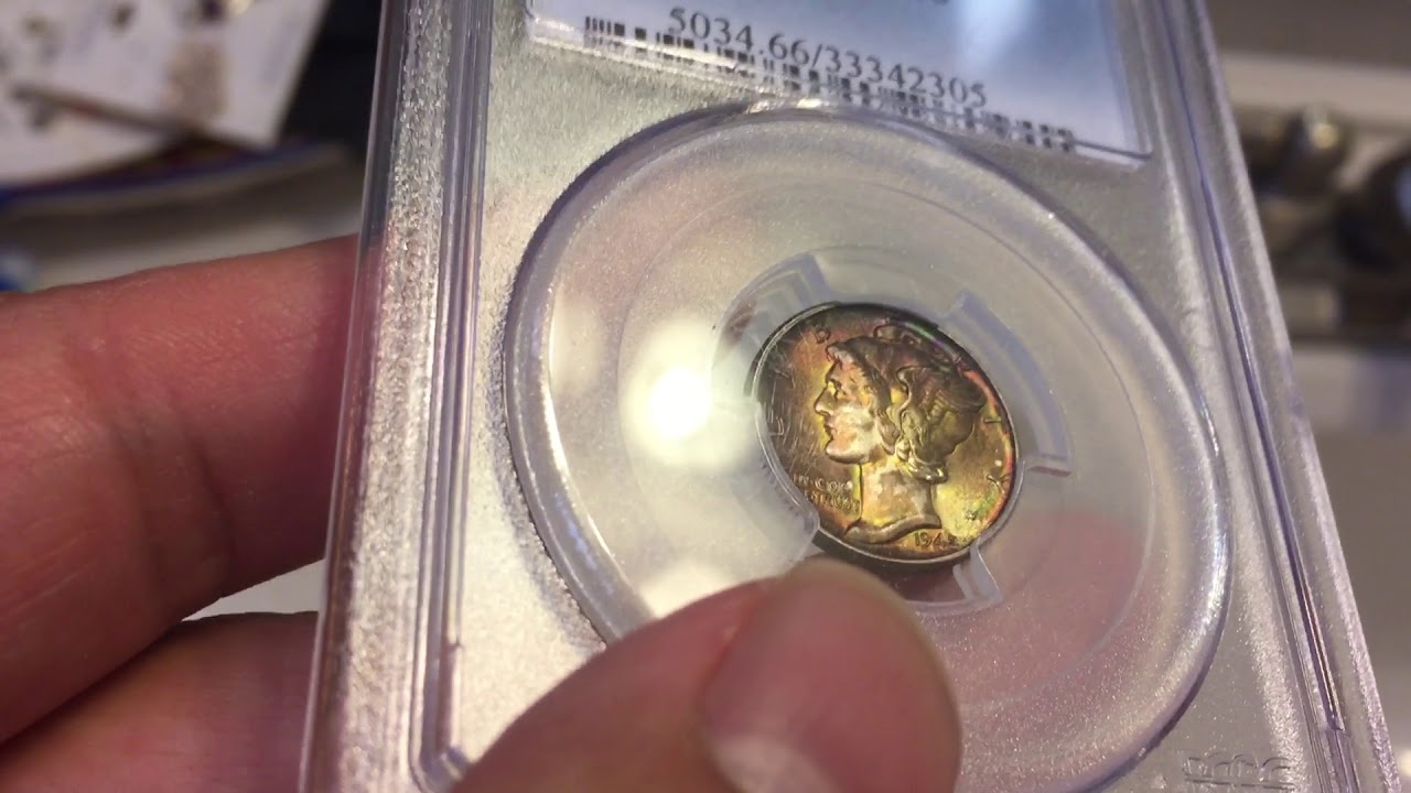 Numismatic Silver: Rainbow Toned Mercury Dime 🌈 - YouTube