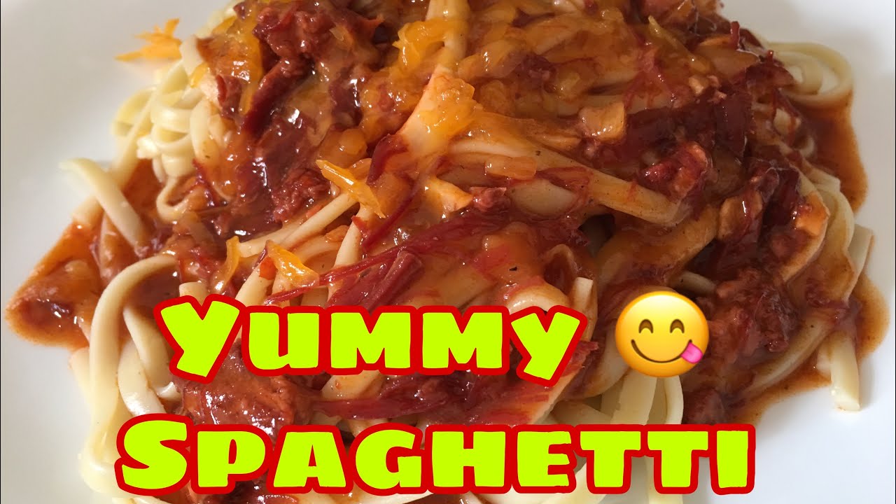 Cooking Vlog: Spaghetti Corned Beef recipe - YouTube