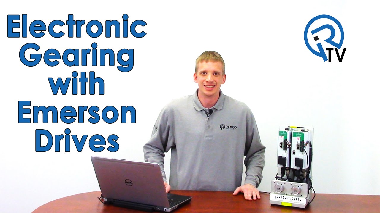 Electronic Gearing with Emerson Drives - YouTube
