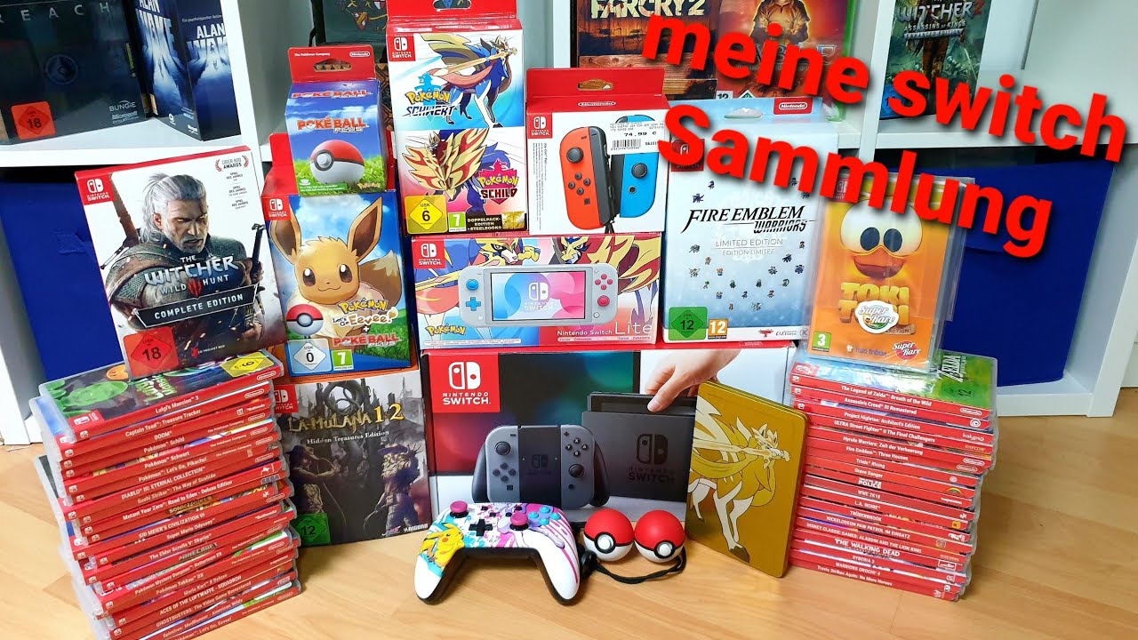 Meine Nintendo Switch Sammlung Konsolen 🎮 Spiele und Zubehör Deutsch ...