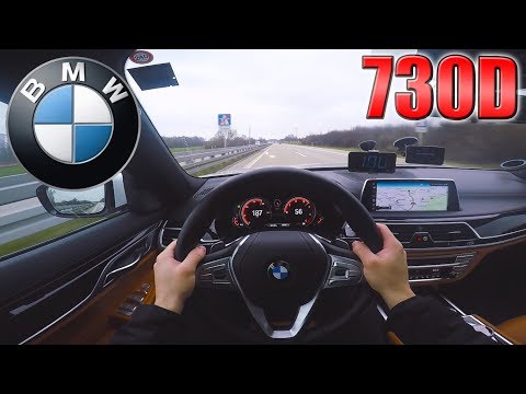 BMW 7 Series 2017 730d | TOP SPEED on German Autobahn ✔