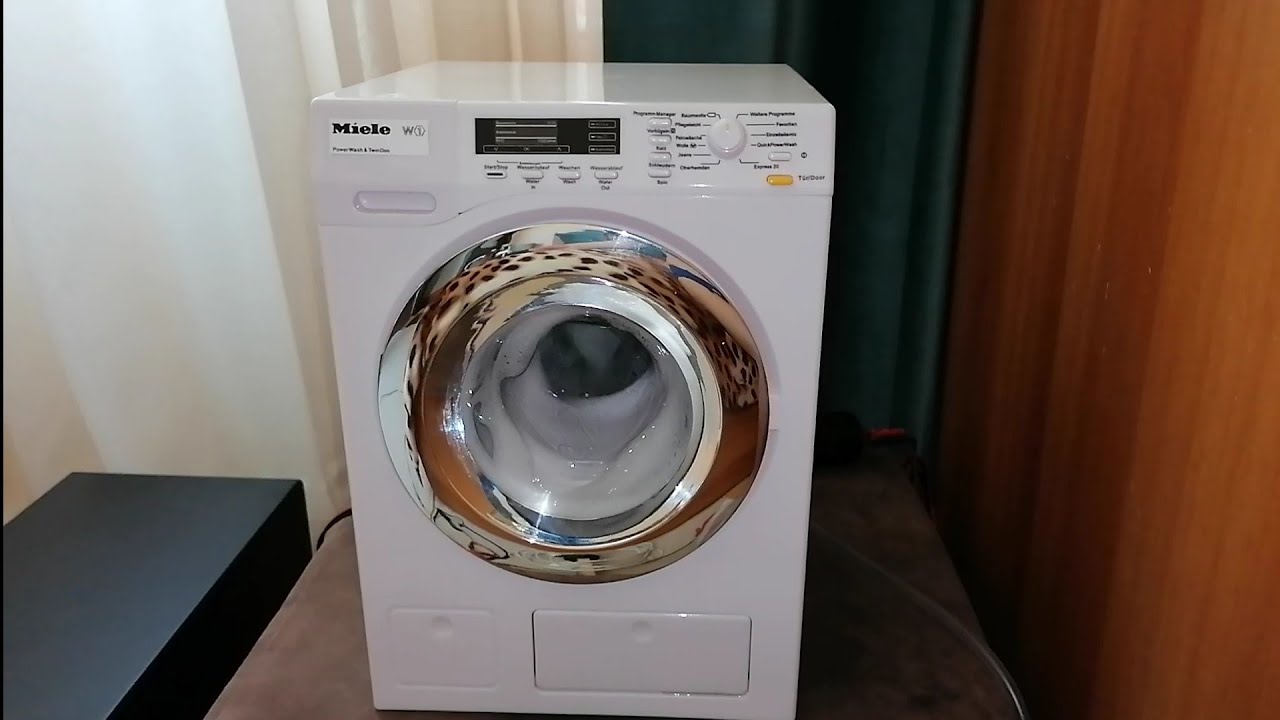 Miele toy washing machine modified sudslock spin - YouTube