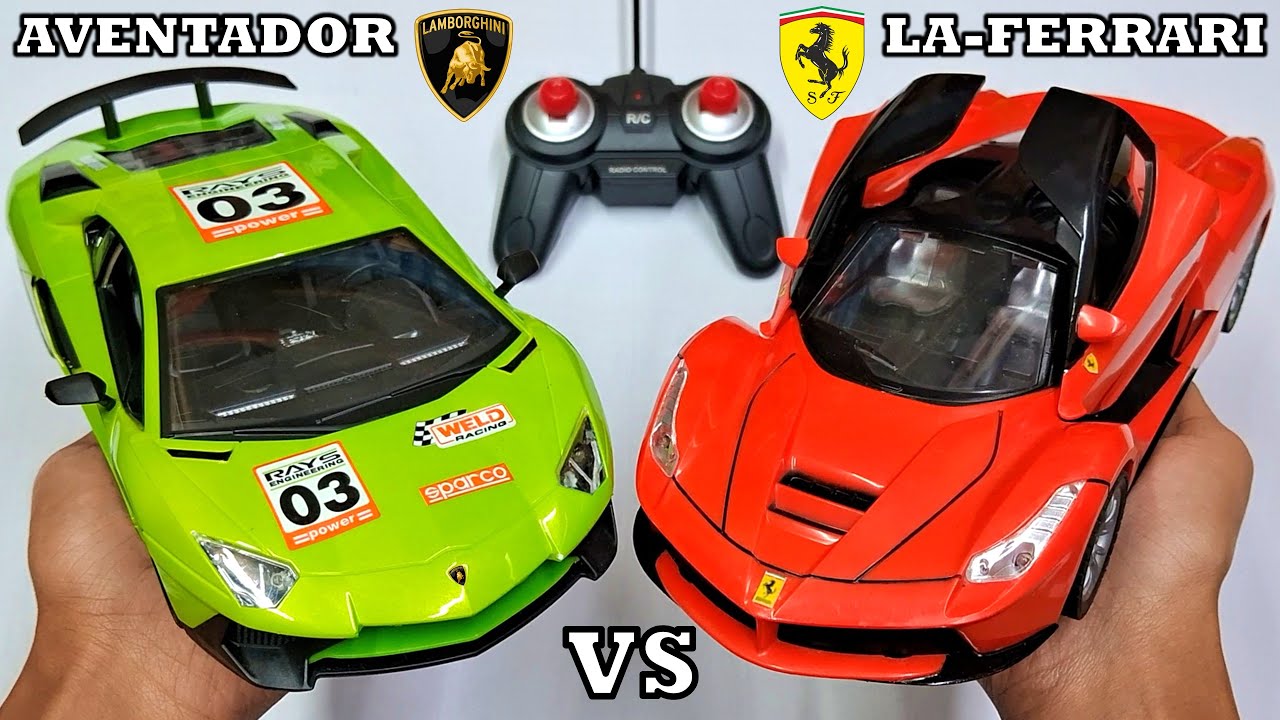 RC Fastest Modified Lamborghini Aventador vs RC Fastest Door Open La ...