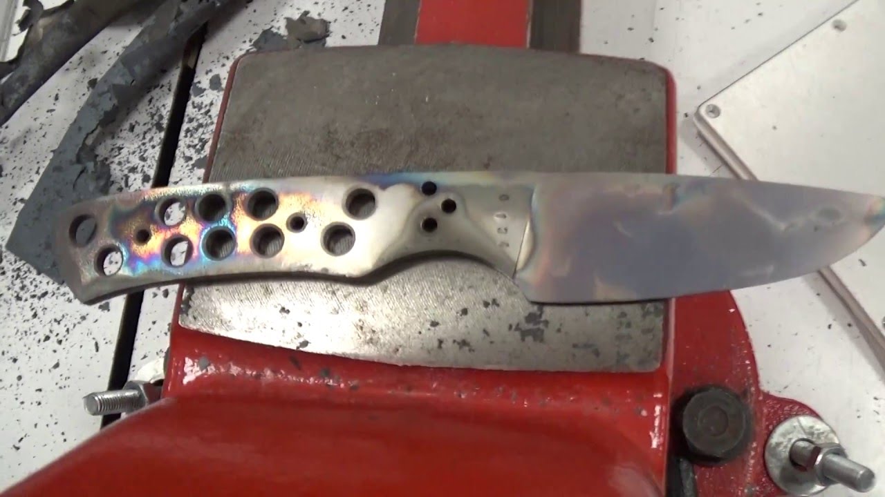 First Heat trating D2 & Elmax steel - YouTube