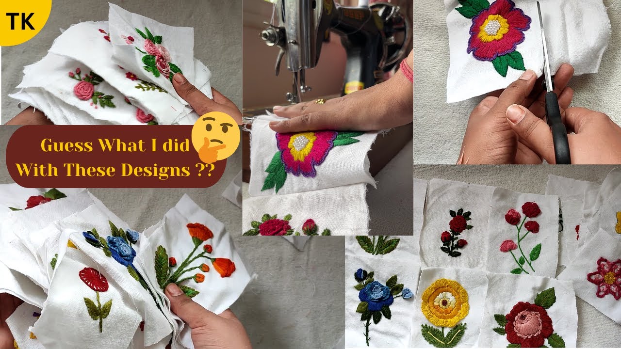 How I Turned My Hand Embroidery Designs Into Something Amazing! - YouTube