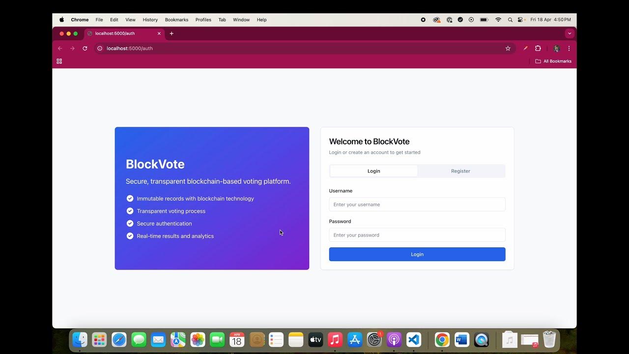 Blockchain Voting Platform using React, Node.js & Ethereum - YouTube