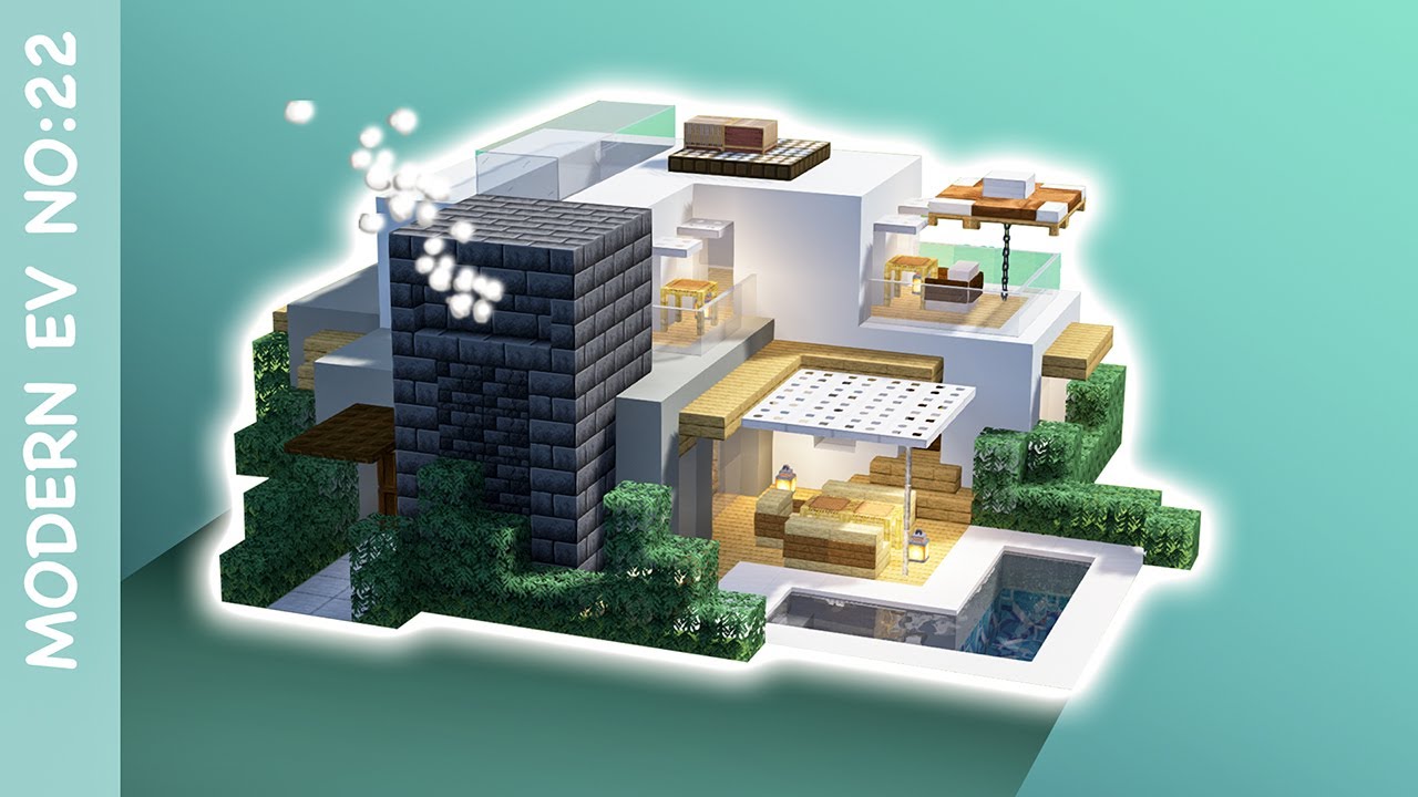Minecraft Modern Ev Yapımı No:22 - YouTube