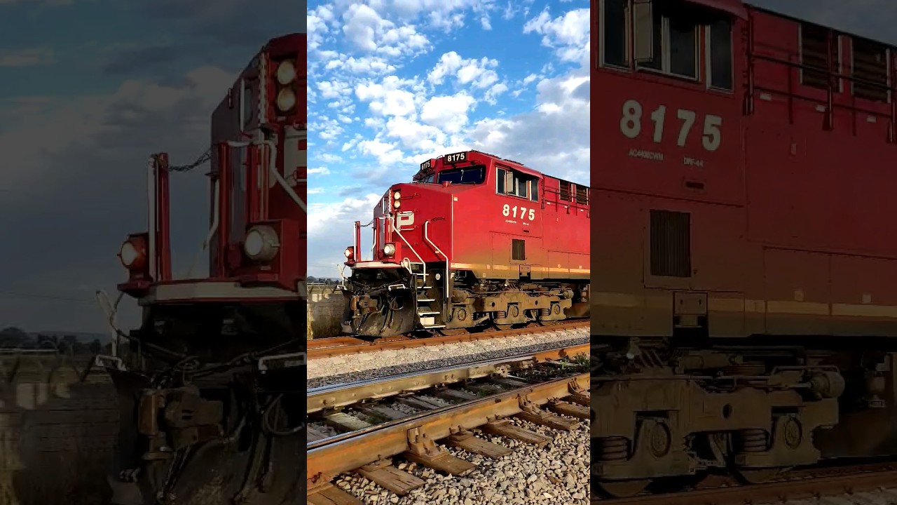 CP 8175 liderando una mancuerna auténtica de un tren CPKC!! - YouTube
