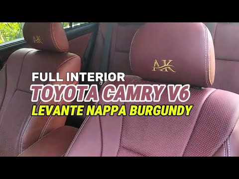 Full interior warna burgundy merah marun untuk mobil Toyota Camry V6 ...