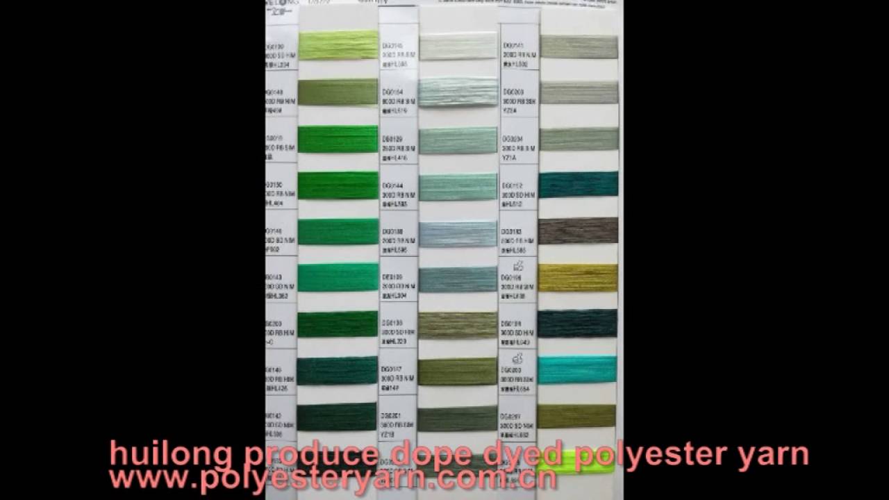 150 denier polyester yarn stock lot - YouTube