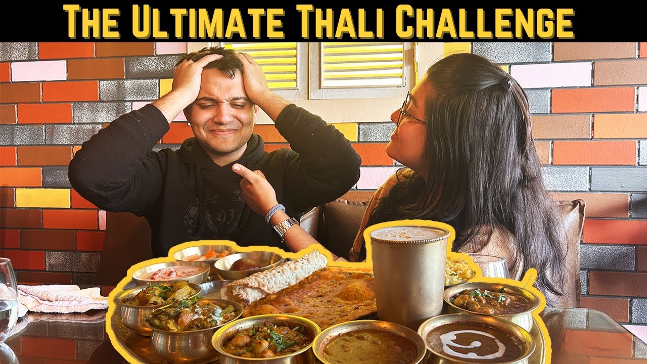 Surprise gift 🎁 | Finish the Instagrammable Thali Challenge at Punjabi ...