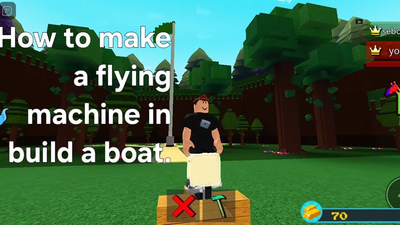How to make a flying machine in build a boat. - YouTube