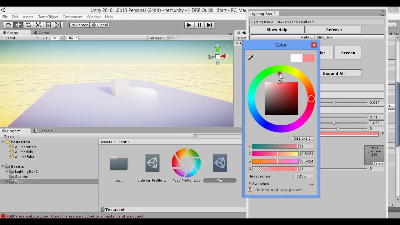 HD Render Pipeline and Lighting Box Quick Start - YouTube