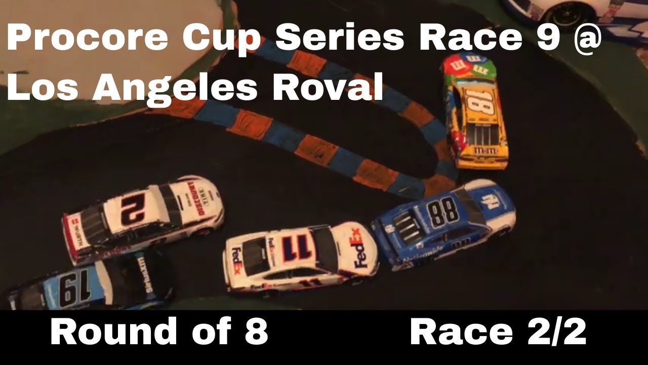 NASCAR Stop Motion Procore Cup Series Race 9/10 Nascar ashton 399 @ Los ...