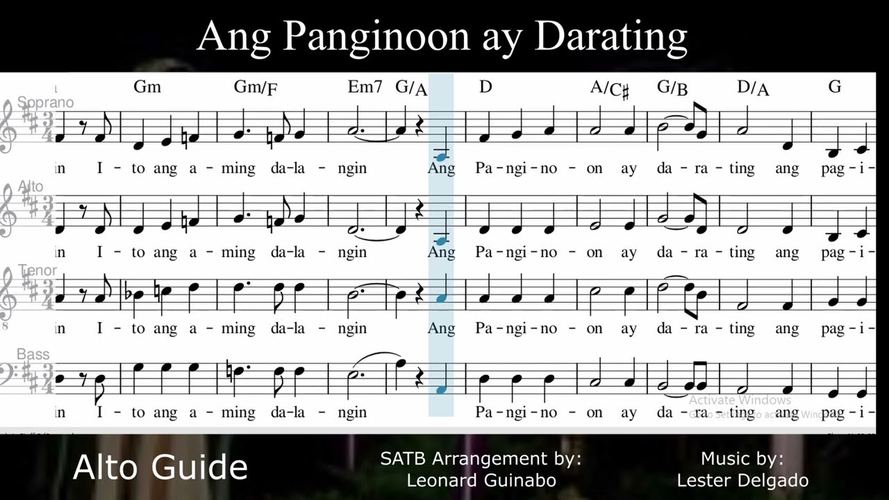 ANG PANGINOON AY DARATING_Alto Guide #adventseason - YouTube