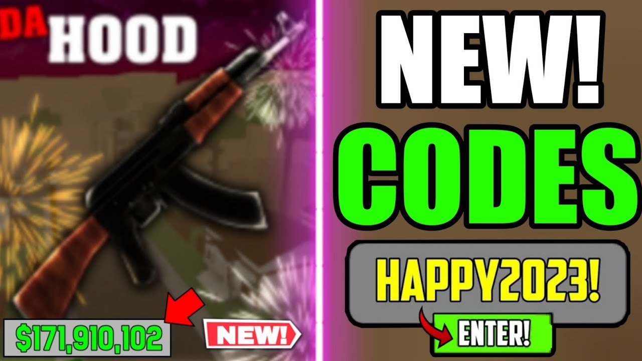 🎁NEW YEAR 2023🎁 ALL NEW WORKING CODES FOR DA HOOD - ROBLOX DA HOOD ...