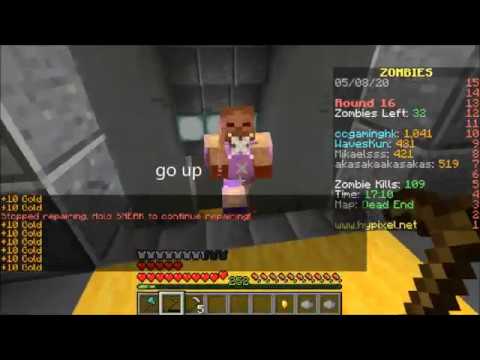 [Minecraft] Hypixel Zombie (lagging gameplay - YouTube