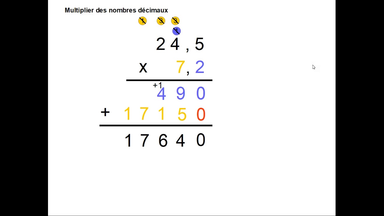 10 Multiplier les nombres décimaux - YouTube