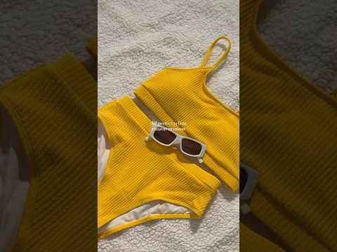 ☀️Perfect yellow Amazon swimsuit #amazonfashion