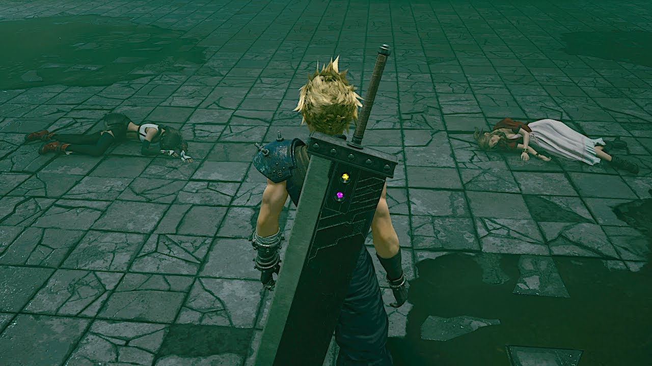 Tifa vs Aerith Sewer Scene - Final Fantasy 7 Remake - YouTube