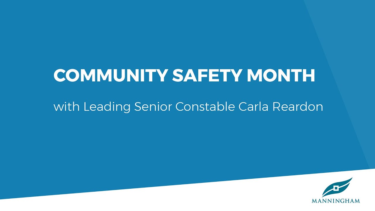 Community Safety Month with Carla Reardon - YouTube