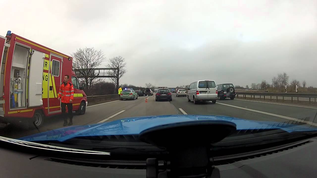 Car crash on autobahn, aftermath. - YouTube