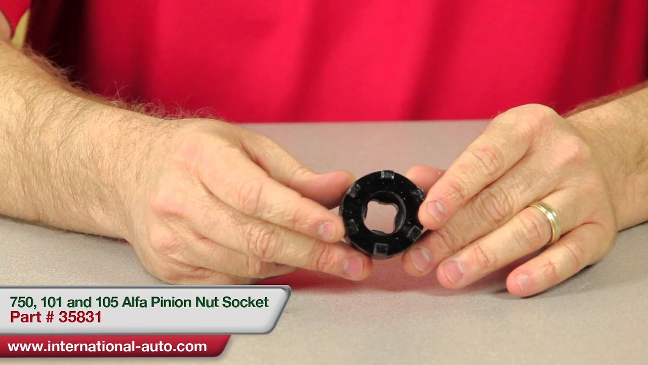 750, 101 and 105 Alfa Romeo Pinion Nut Socket - International Auto ...