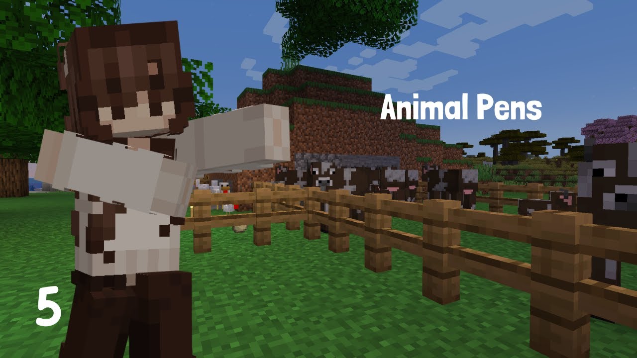 Chill Minecraft Lets Play - Animal Pens - Ep 5 - YouTube